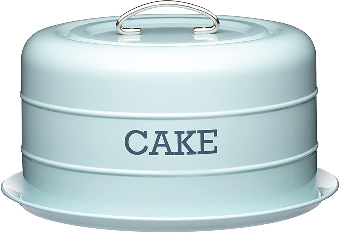 KitchenCraft Living Nostalgia Cake Storage Tin, Airtight Cake Dome, 28. ...