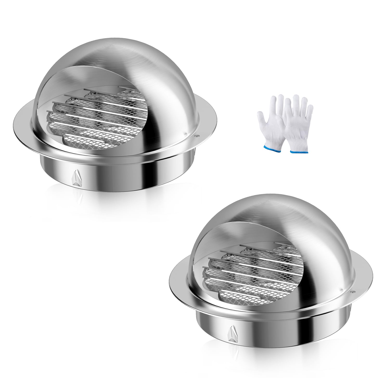 Snapklik.com : 4 Inch Wall Vent Cover, HG Power Exhaust Vent