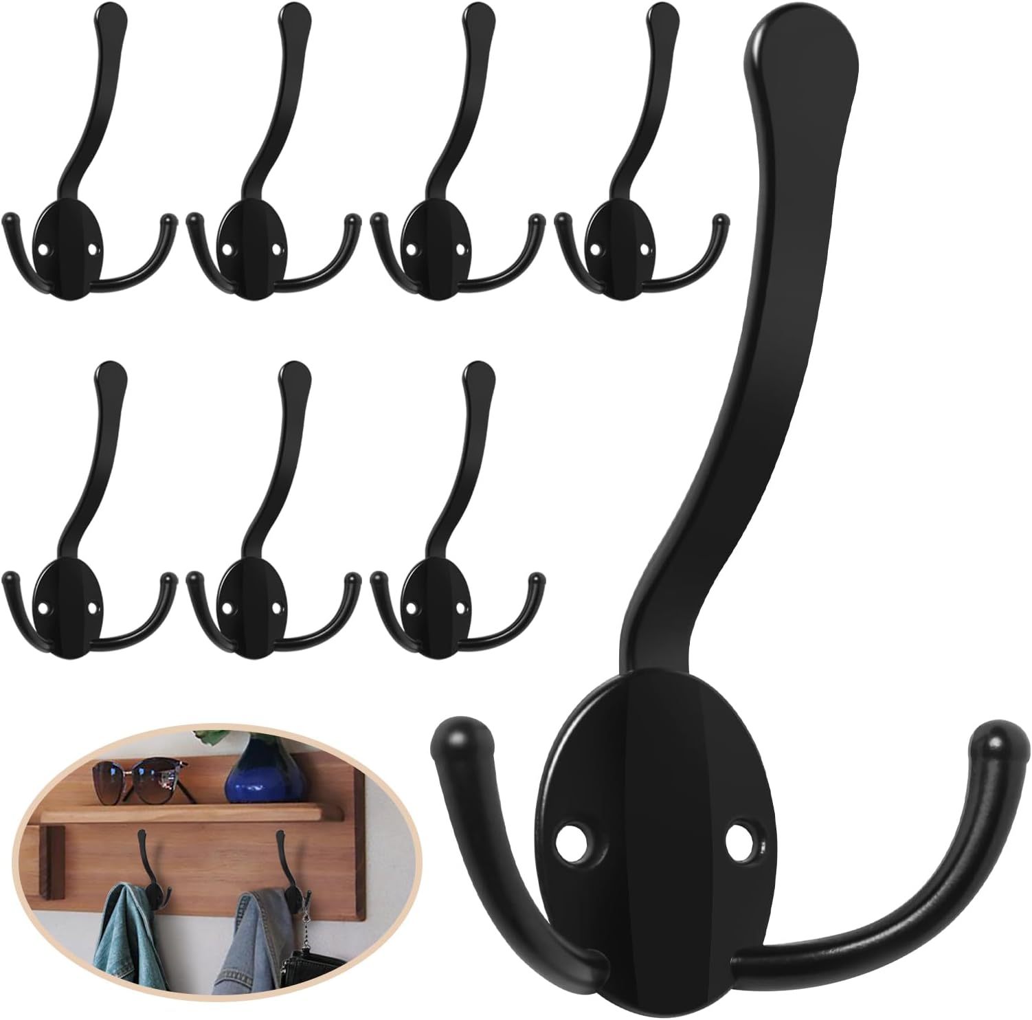 Amazon.com: Ambipolar 5 Pack TriLeg Hook, Heavy Duty Big Triple Leg ...