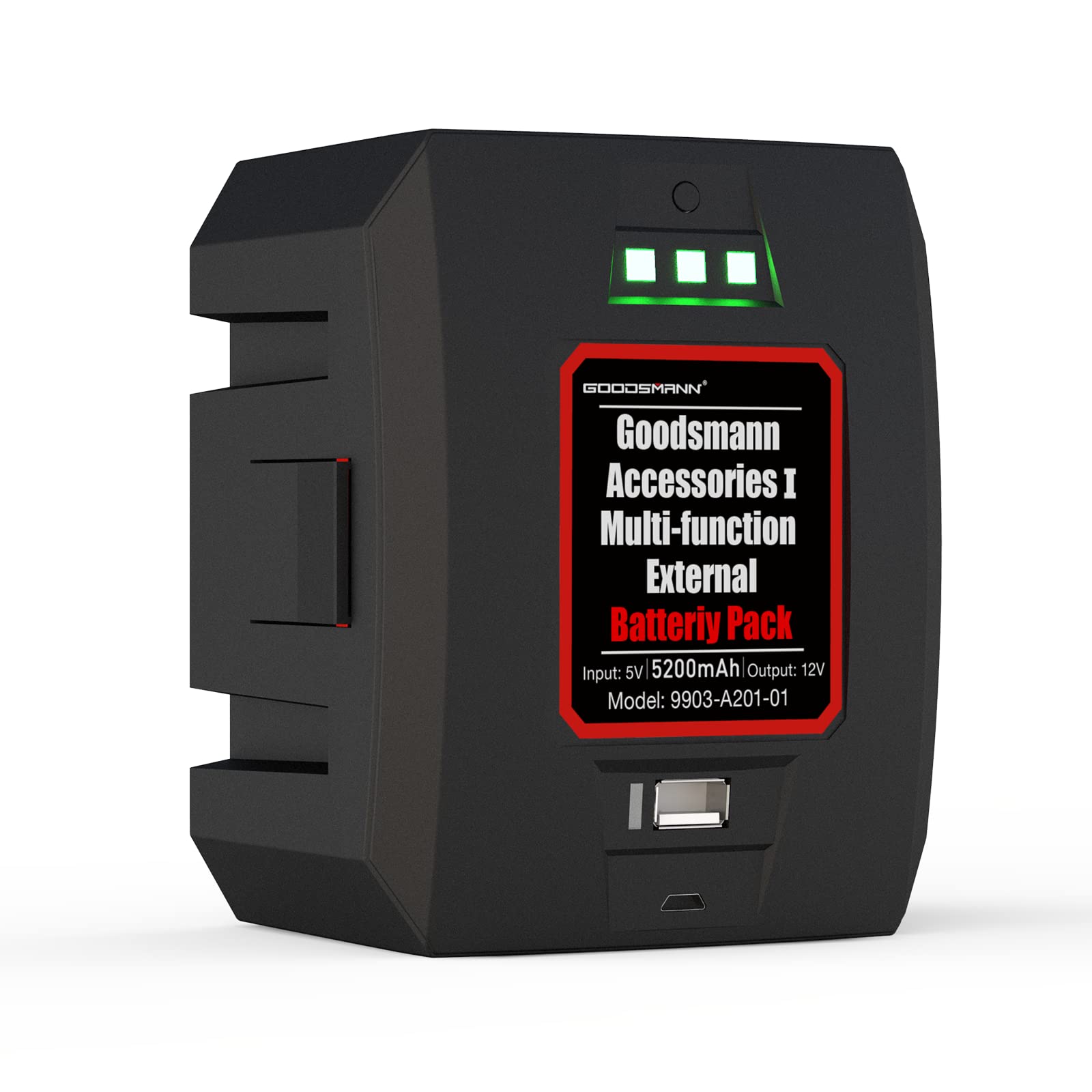 GOODSMANN Rechargeable Portable Battery for Any 12V DC Spotlights 9903 ...