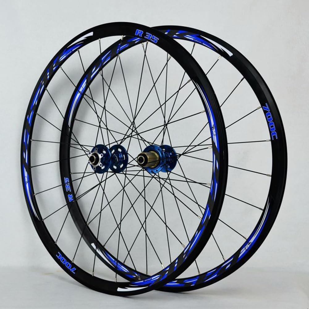 Wheelset 700C Road Bike Wheel Set Bicycle Front Rear Rim Disc Brake 8 9 ...