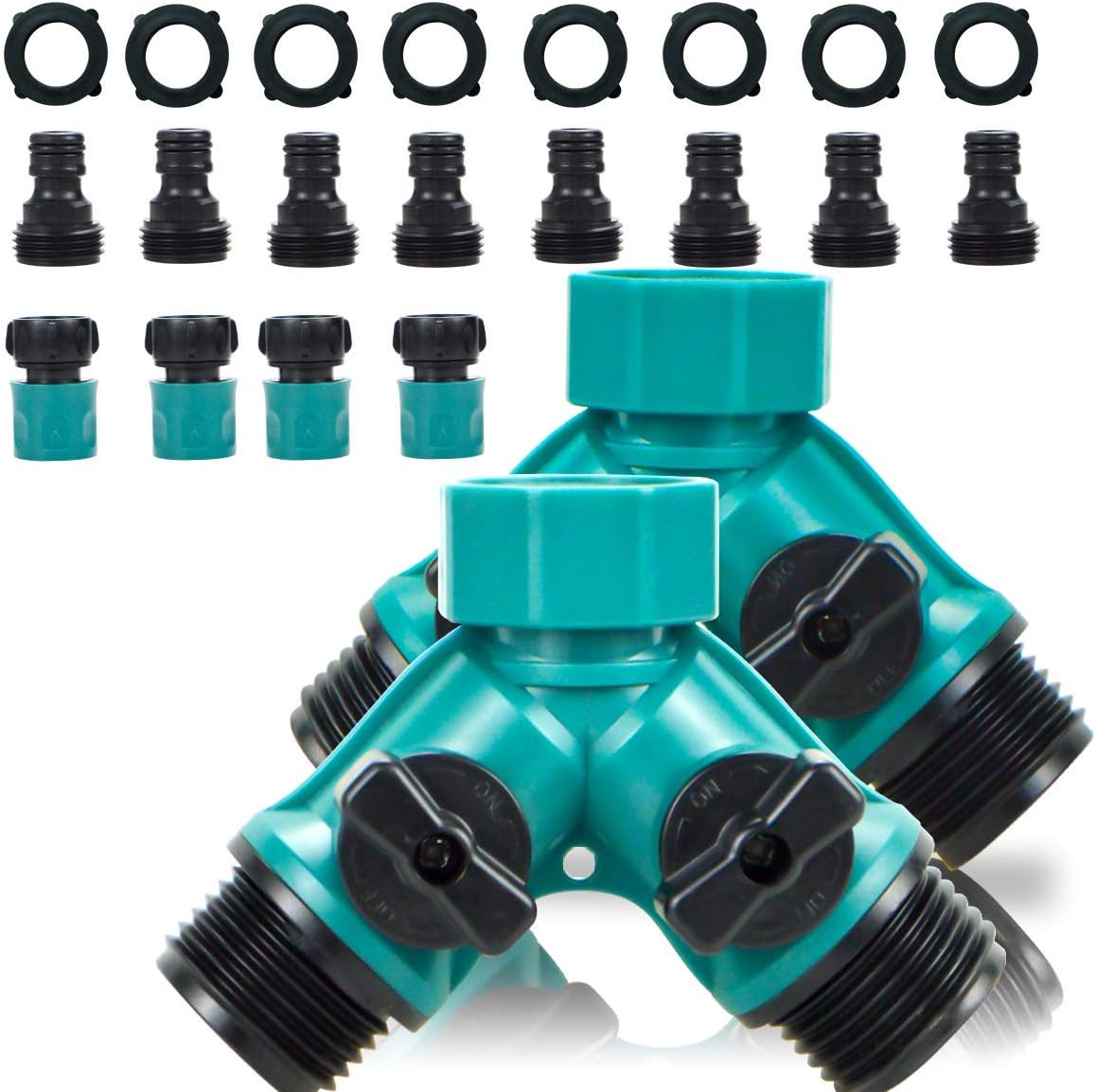 Amazon.com: Garden Hose Pipe Splitter, Plastic Drip Irrigation Water ...