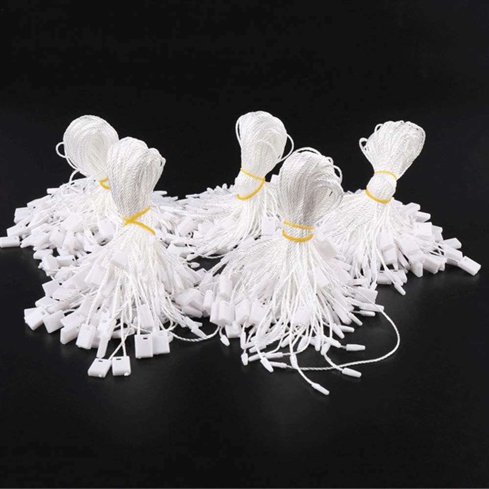 Strip Cotton Hang Tag with Lock Labels String Hang Tags White Nylon ...