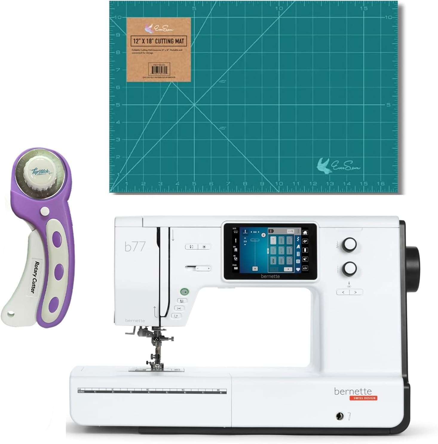 Amazon.com: Bernette B77 Sewing Machine with Quilting and Sewing Kit ...