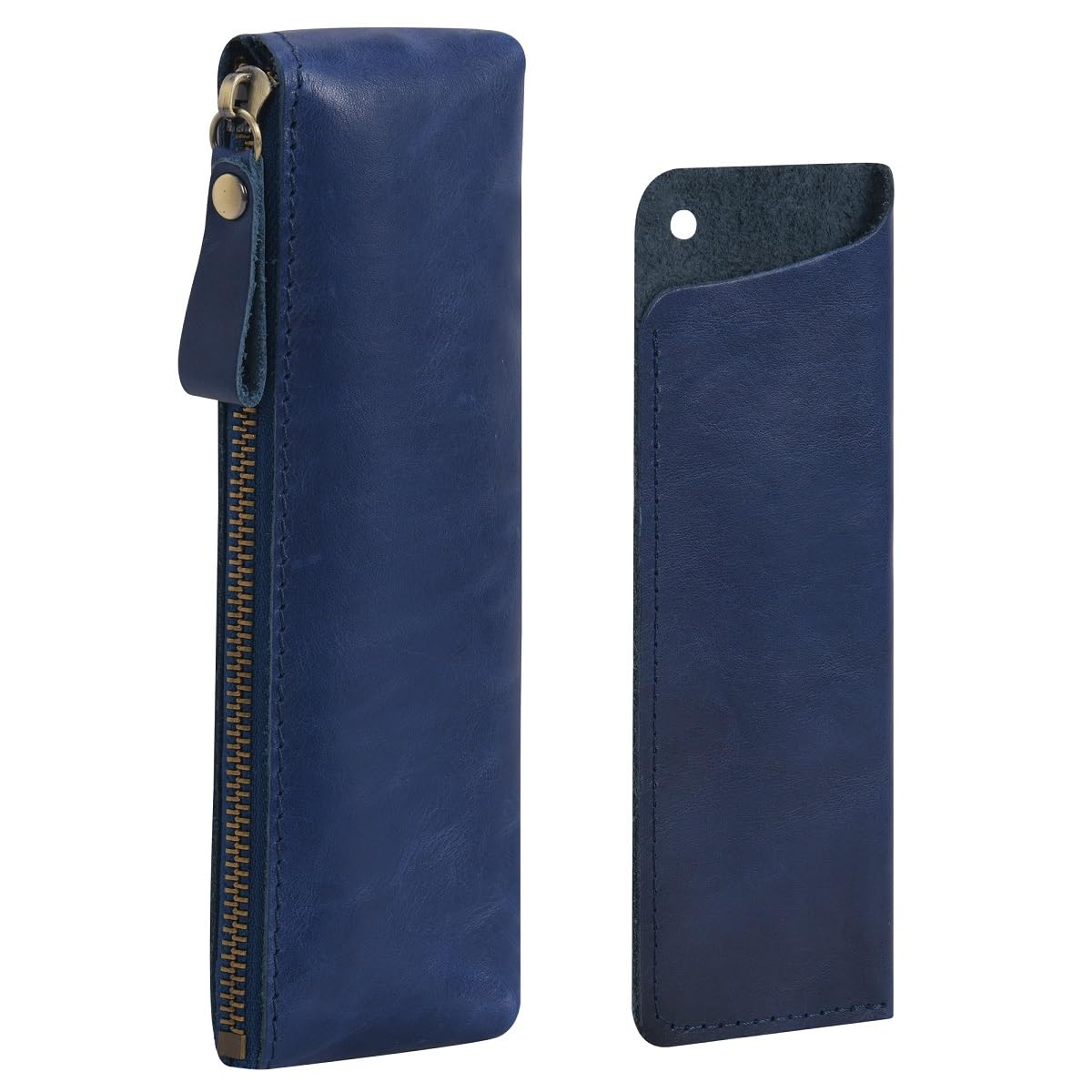 Amazon.com: WONDERPOOL Leather 1pc Pencil Case & 1pc Fountain Pen ...