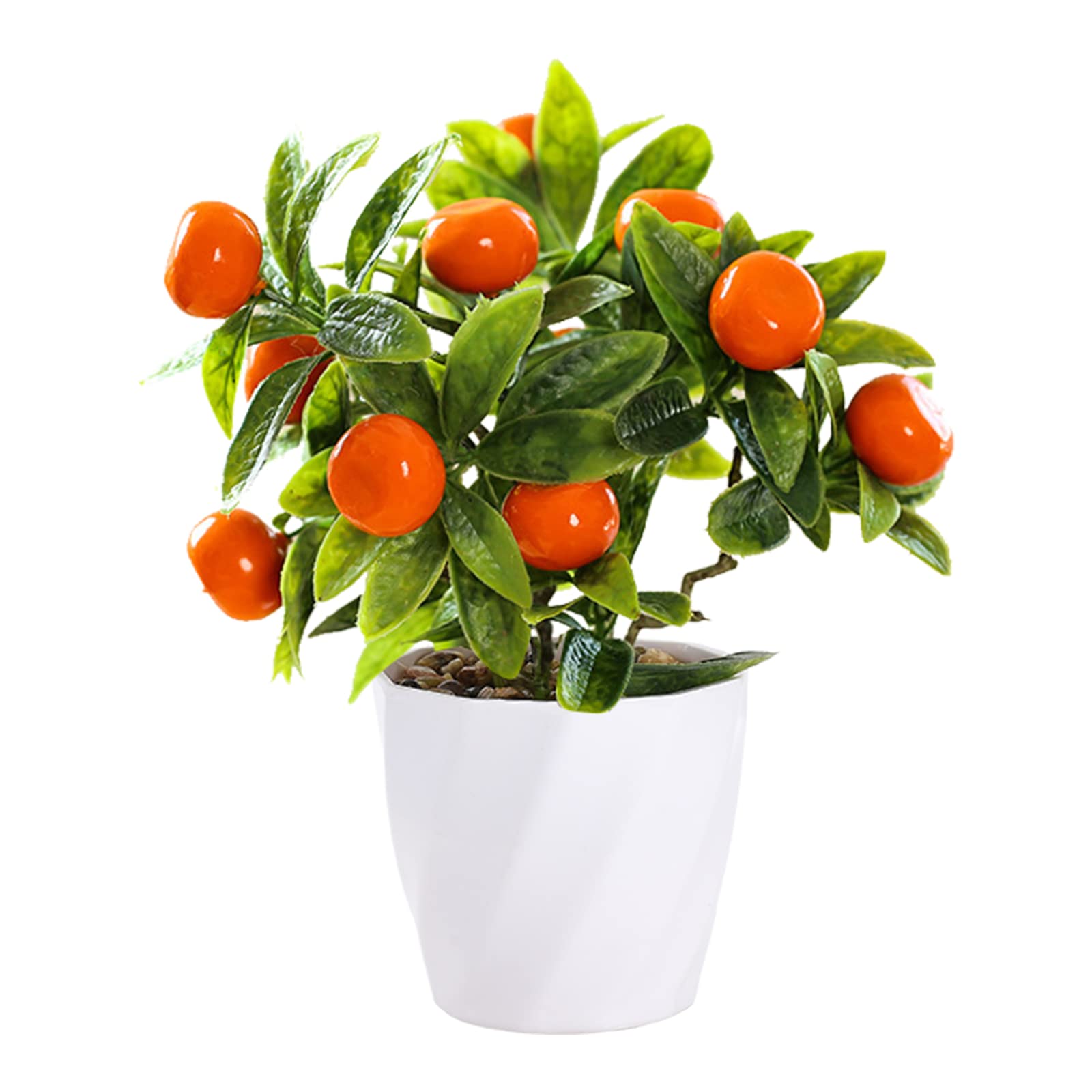 Amazon.com: Aphmeir Artificial Orange Tree Potted Plants, 10 Inch ...