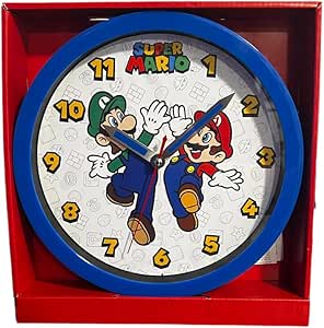 Amazon.com: Accutime Super Mario Bros 12-Inch Analog Wall Clock for ...