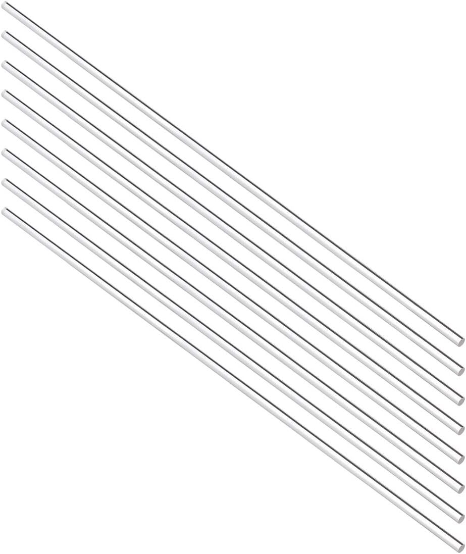 GOZAR 6 Pcs 300 * 6Mm Transparent Acrylique Ronde Tige Solide Tige ...