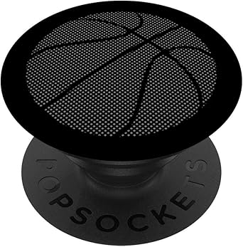 Amazon.com: Basketball Gray Pixel For Boys and Girls PopSockets PopGrip ...