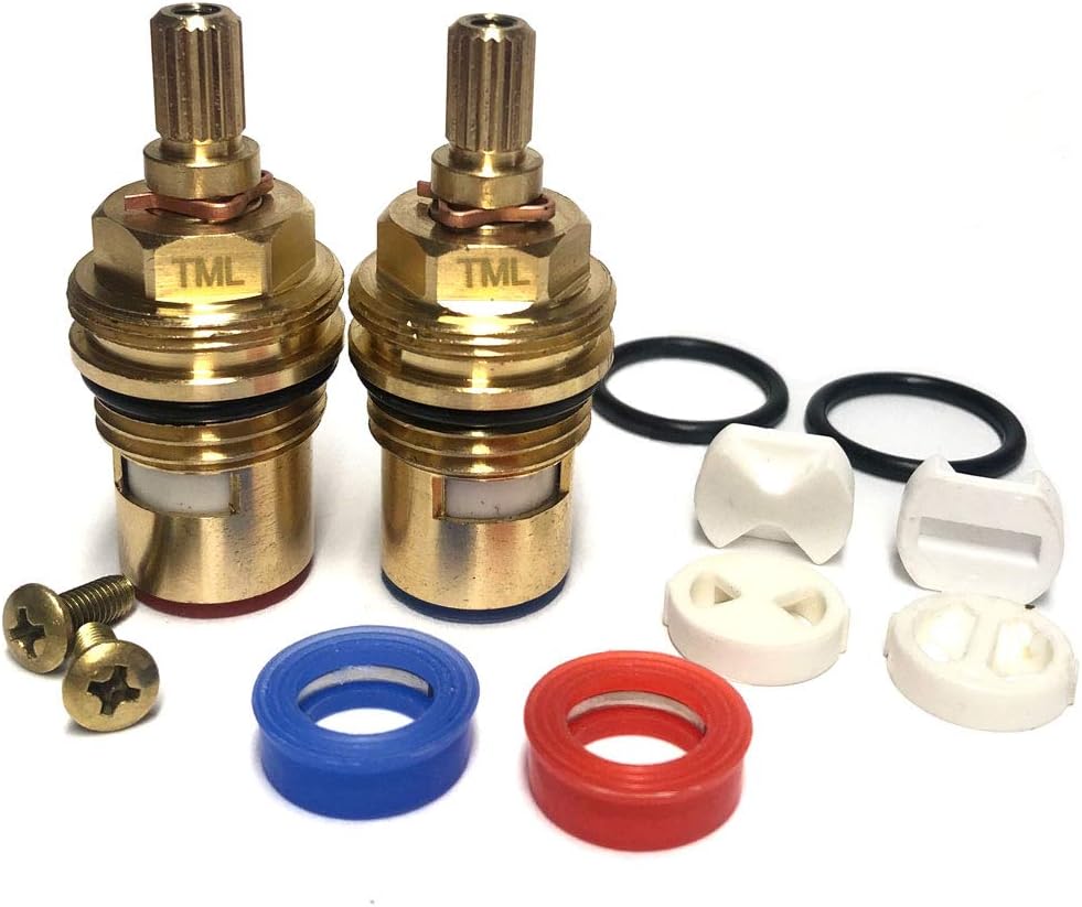 Replacement Ceramic Disc Tap Valve Cartridge Quarter Turn 1/2" 20 teeth ...