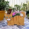 Amazon.com : Cat Shaped Planter Wooden Planter Large Planter Boxes ...
