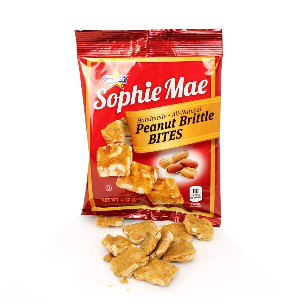 Amazon.com : Sophie Mae Peanut Brittle Bites Candy, 4 Ounce - 12 per ...