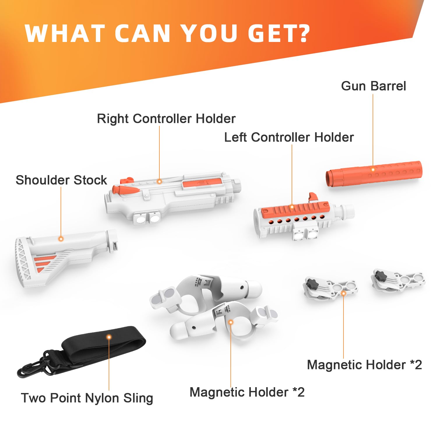 Tyasoleil VR Handle Accessories for Meta Quest 2 & 3,Humanized Weighted ...