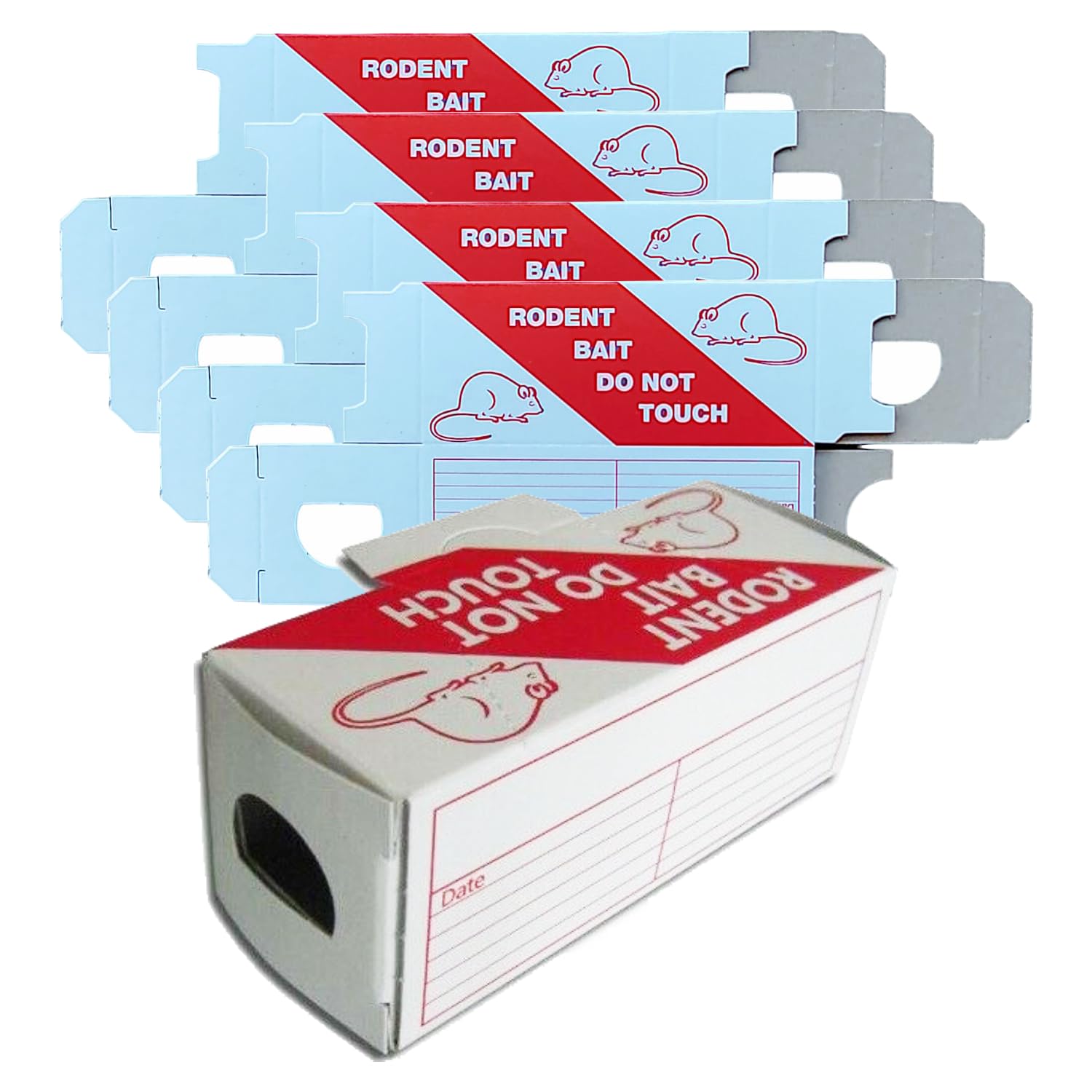Carboard Mouse Bait Boxes 10 Pieces Mouse Bait Box for Monitoring of ...