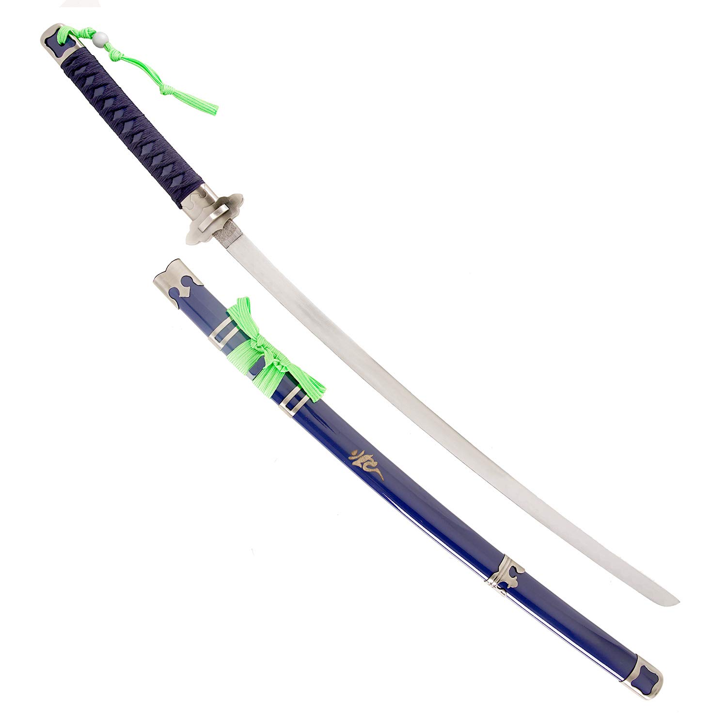 Fantasy Blue Samurai Sword, Katana for Exorcist. Dull Edge Blade. for ...