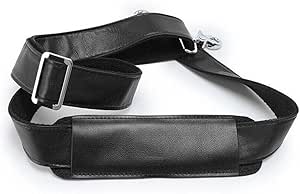 Amazon.com | Leather Adjustable Replacement Shoulder Strap with Metal ...