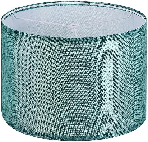 PATIKIL Drum Lamp Shades, 13"x13"x9" Linen Round Lamp Shade for Table ...
