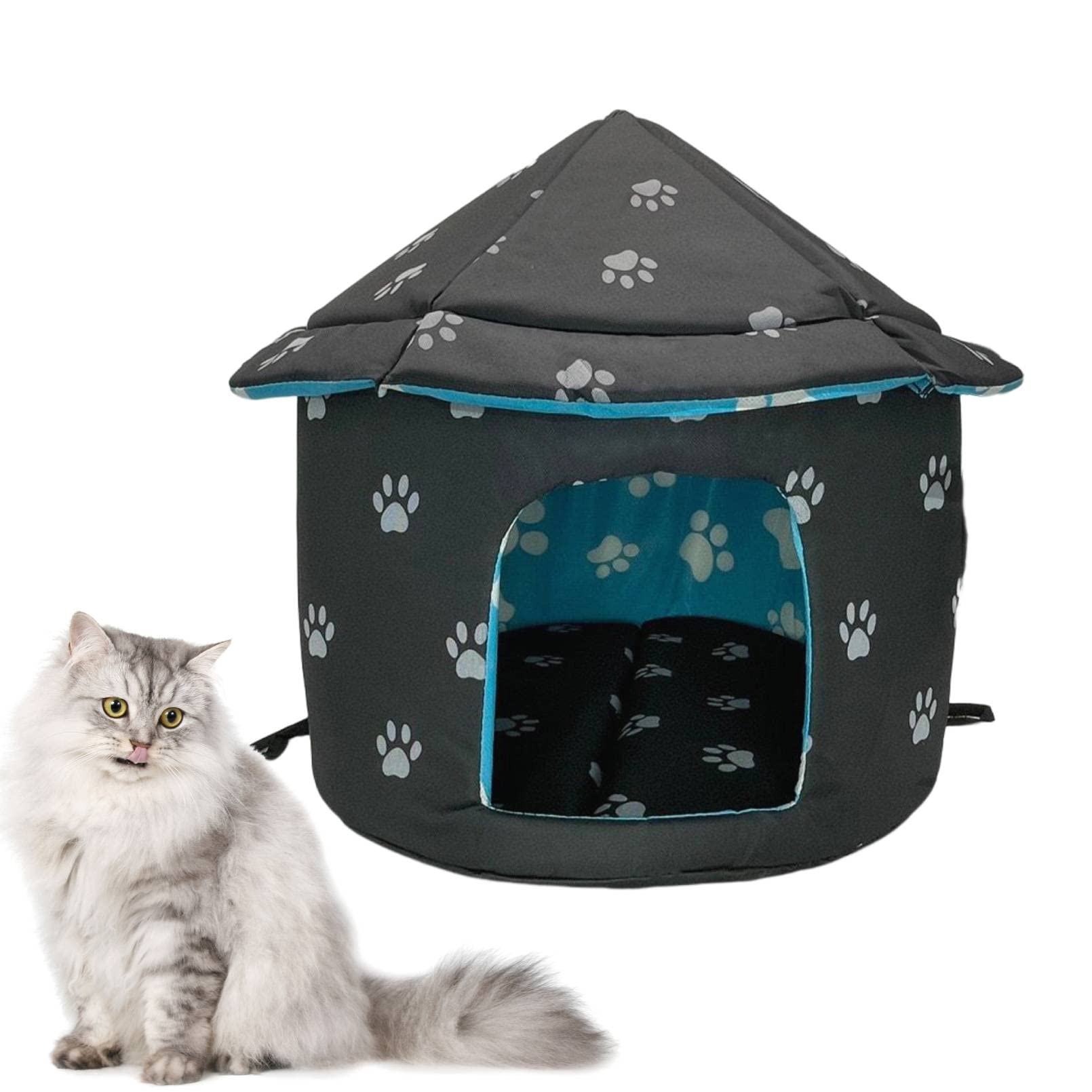 Amazon.com : Fhiny Stray Cats Shelter, Waterproof Outdoor Cat Dog House ...