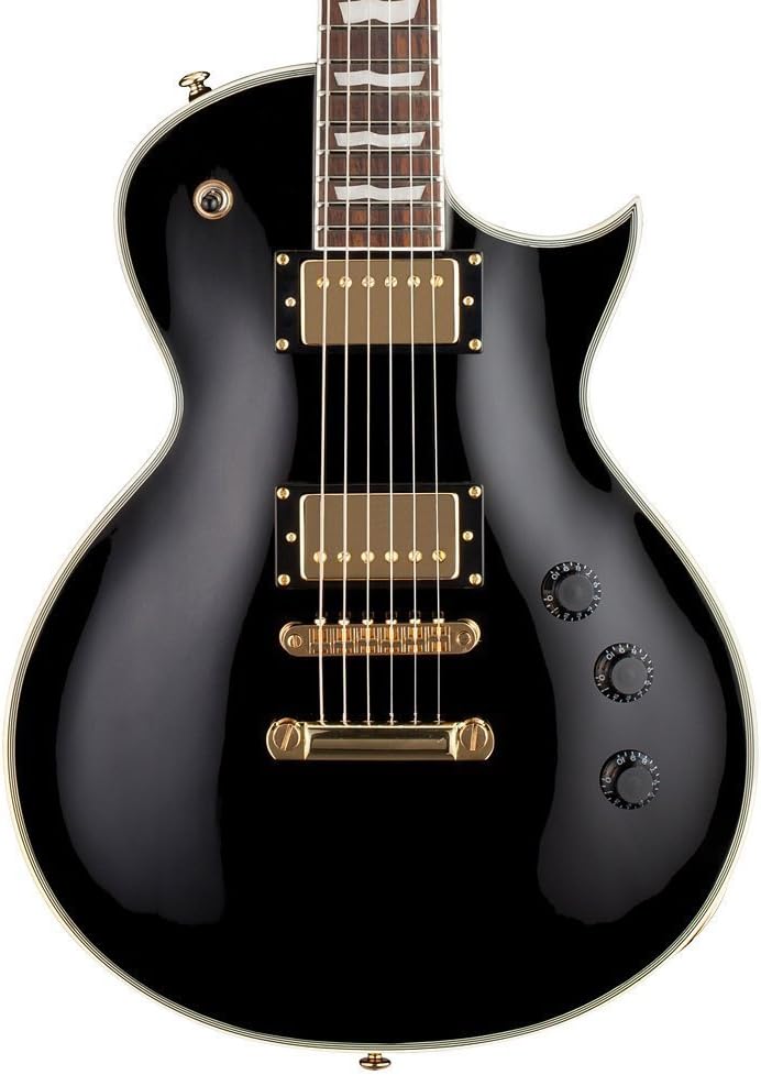 Amazon.com: ESP LTD MH-10 Electric Guitar with Gig Bag, Black : Musical ...