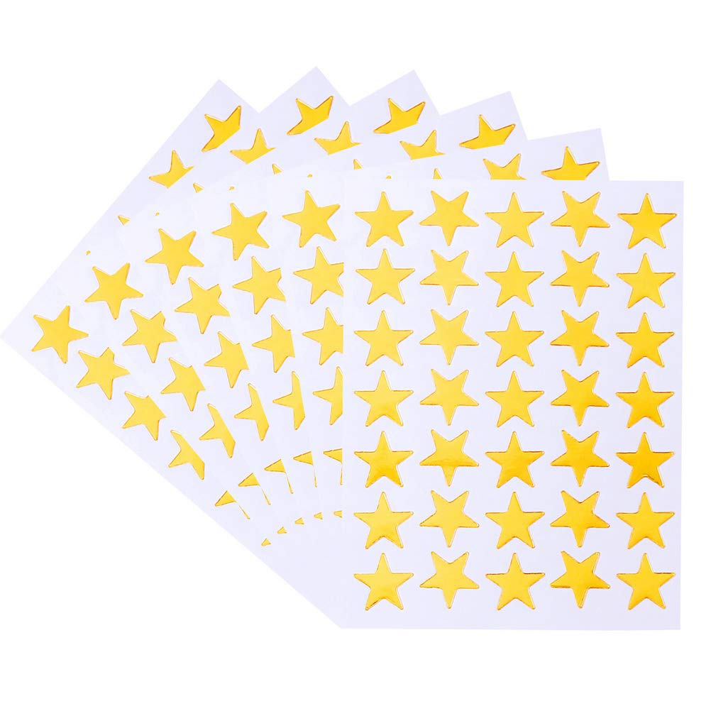 Buy nuoshen Star Stickers, Self-Adhesive Star Reward Stickers for ...
