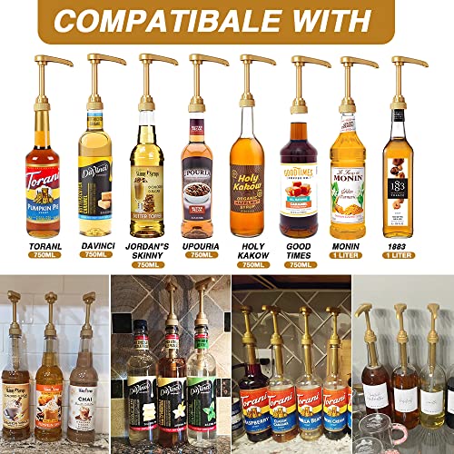 Snapklik.com : 12 Packs Coffee Syrup Pump Dispenser, Fits 25.4 Oz/750ml ...