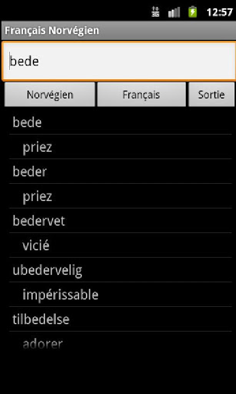 French Norwegian Dictionary - App on Amazon Appstore