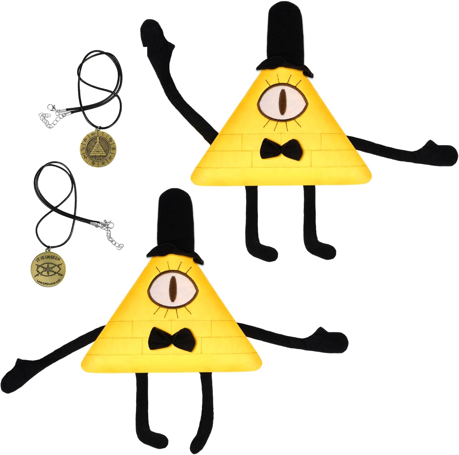 Amazon.com: VIYRDOK 2 PCS Bill Cipher Plush with Pendant, Gravity Toy ...
