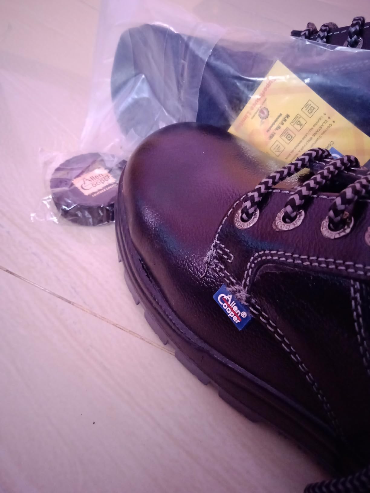 Allen Cooper AC 1102 Men's Safety Shoe, ISI Marked for IS:15298, 200J ...