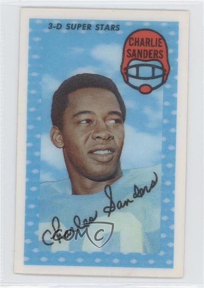 Amazon.com: Charlie Sanders (Football Card) 1971 Kellogg's 3-D - [Base ...