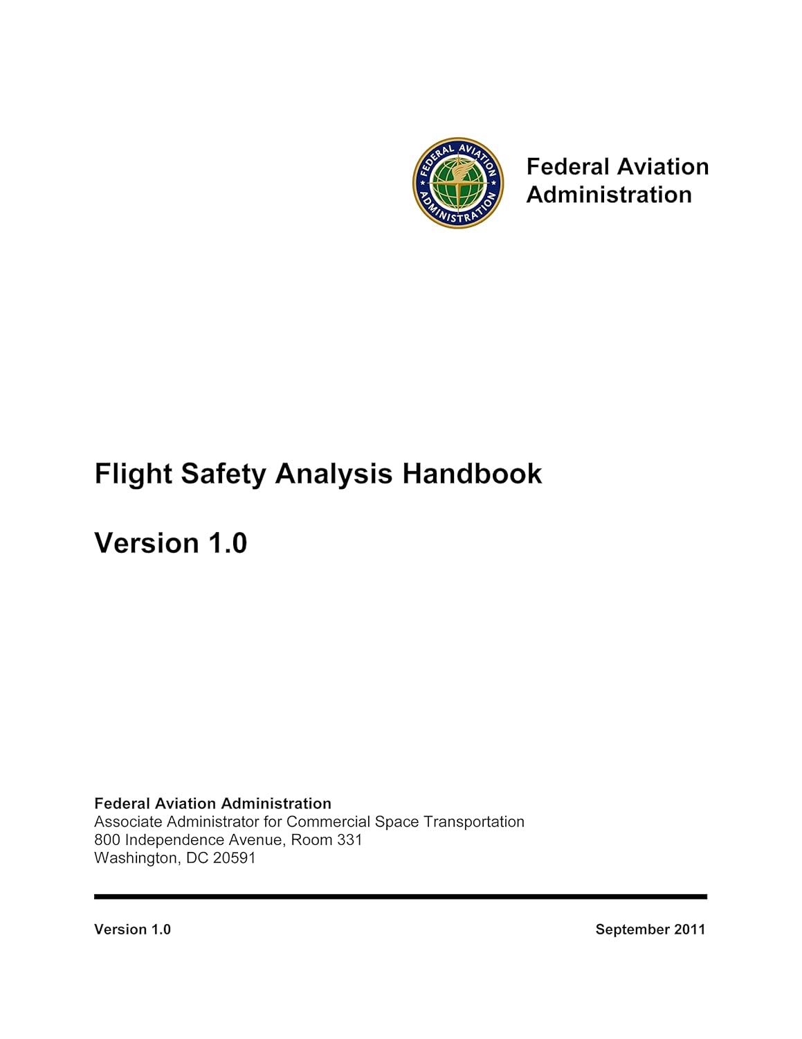 Flight Safety Analysis Handbook - Federal Aviation Administration (FAA ...