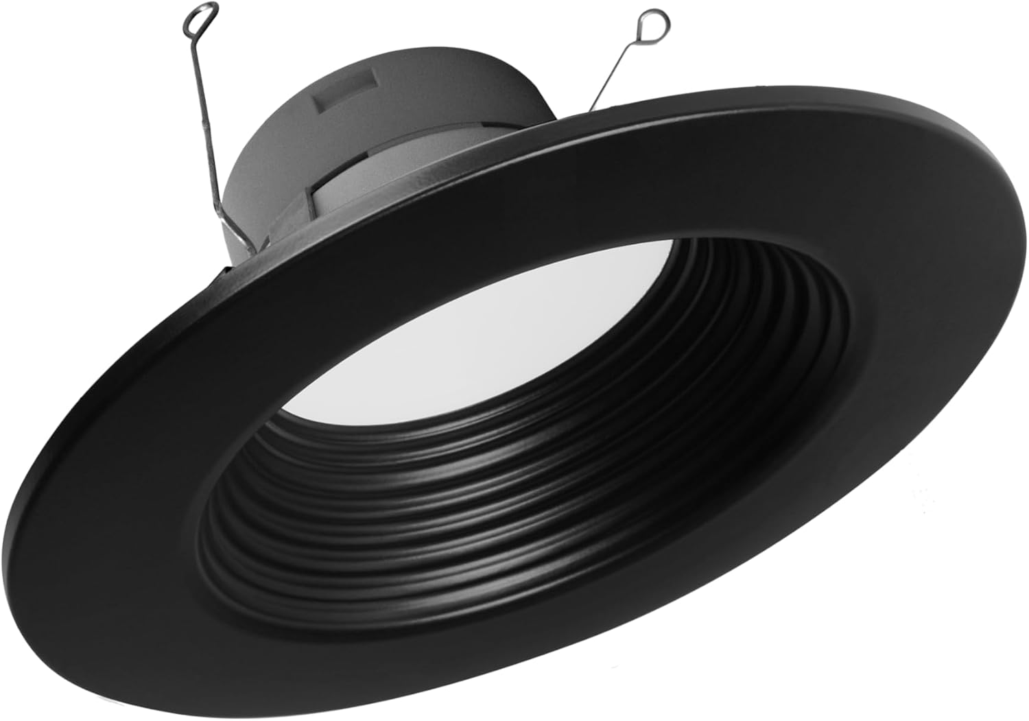 NICOR Lighting DLR56(v6) 5/6-inch Black 900 Lumen Selectable Recessed ...