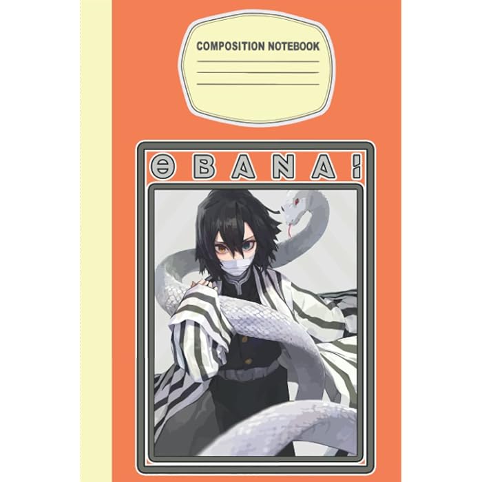 Buy Iguro Obanai Notebook Manga Anime Serpent Hashira Merch: Iguro ...