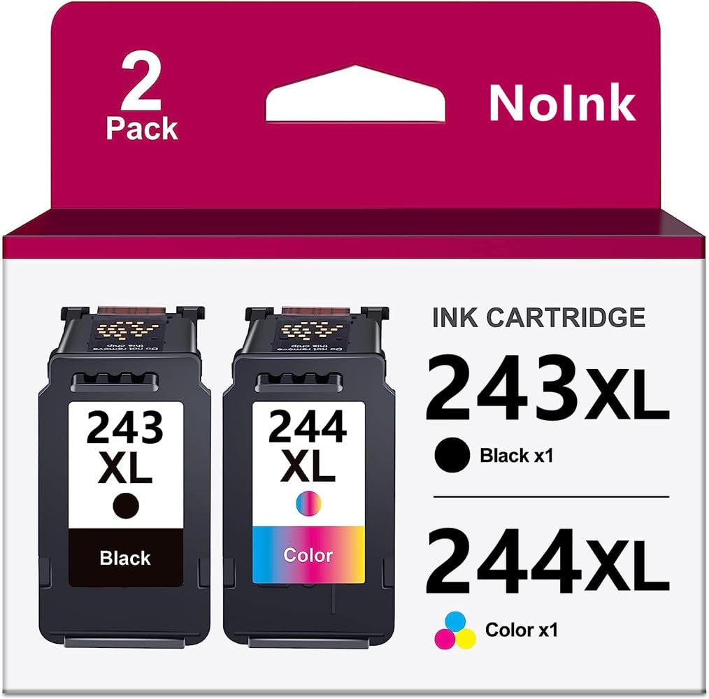 Ink 243 244 Encre 243 244 XL Printer Ink 243 244 Replacement for Canon ...
