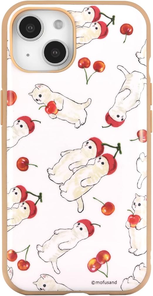 Amazon.co.jp: グルマンディーズ mofusand IIIIfit(イーフィット) iPhone 14 / 13 (6.1インチ) 対応 ケース 総柄 MOFU-03B ...