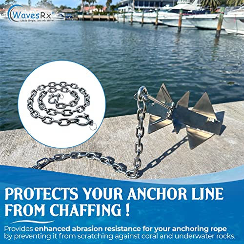 Snapklik.com : WAVESRX Stainless Steel Anchor Chain For Boats, Jet Skis ...
