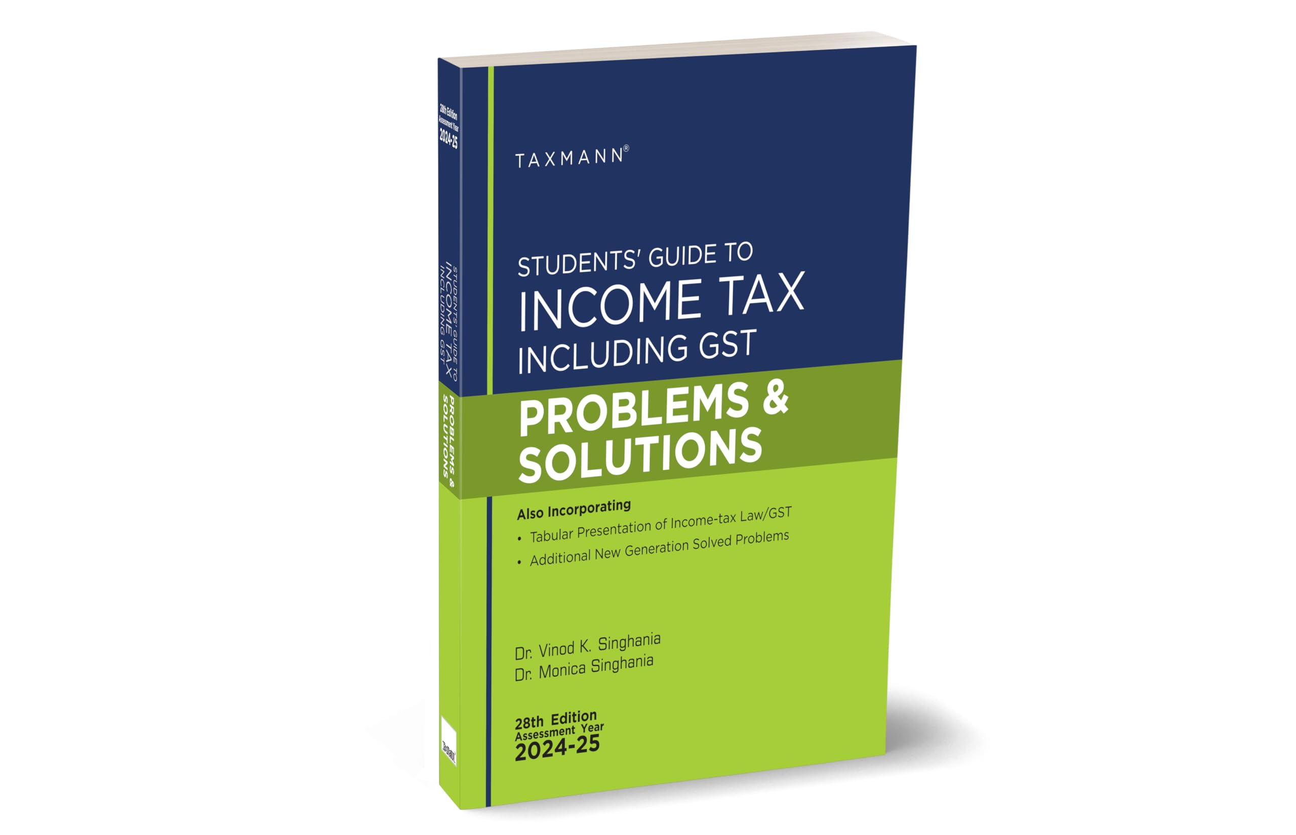 Taxmanns Students Guide To Income Tax Including Gst Problems Solutions ...