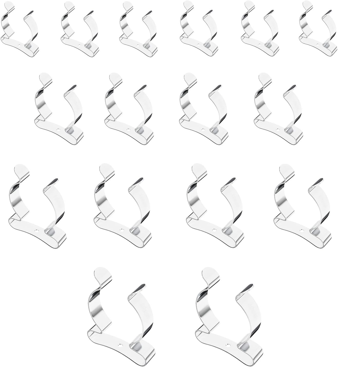 3-H 16Pcs Tool Spring Terry Clips 13/16/ 19/ 25mm Steel Tool Holder Set ...