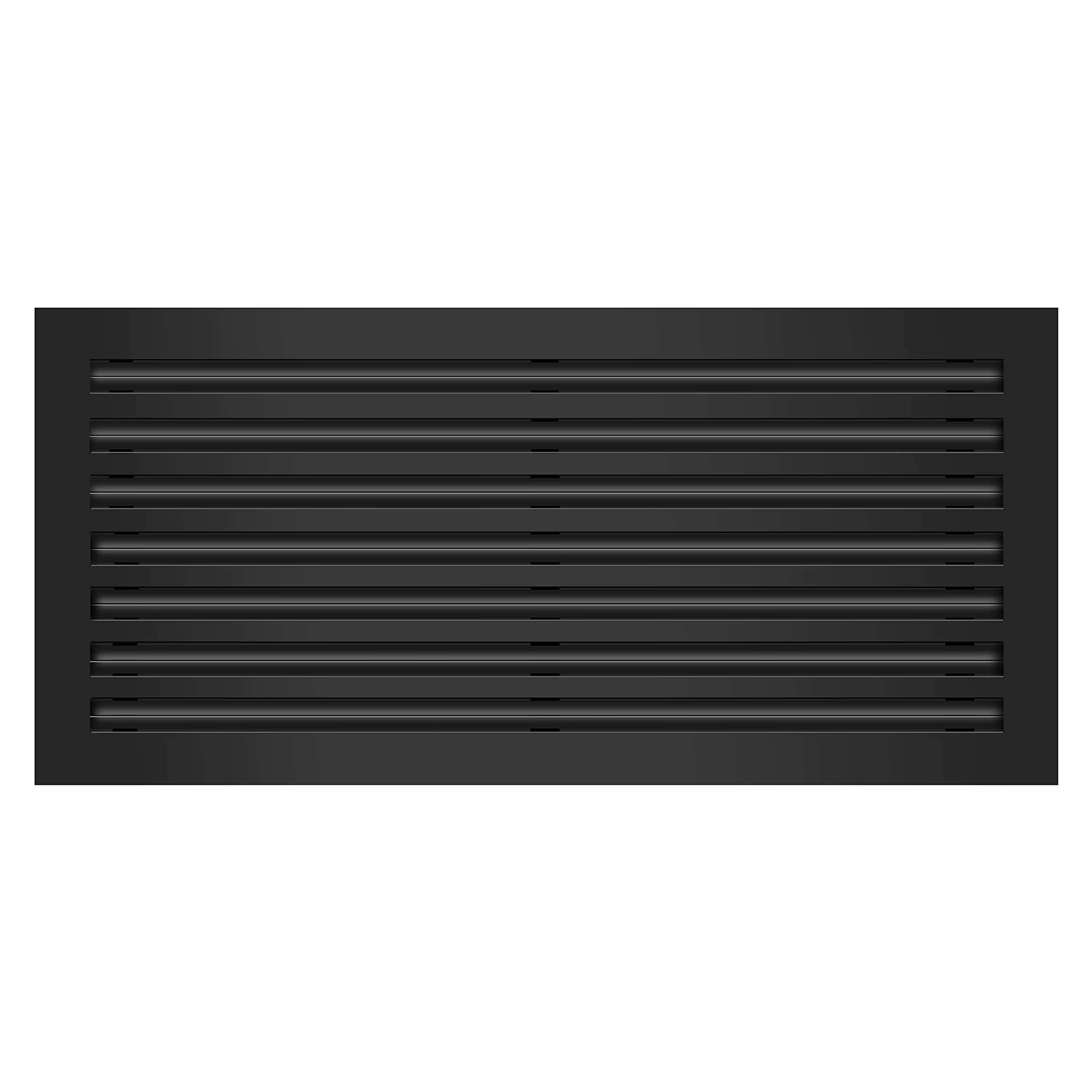 BUILDMART - 30x14 Modern AC Vent Cover - Decorative Black Aluminum Air ...