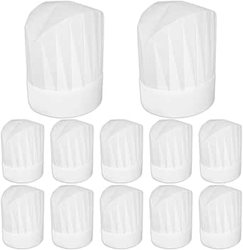 Amazon.com: 12 Pack Chef Hats for Kids, Disposable Paper Chefs Hat Bulk DIY Kids Chef Cap for ...