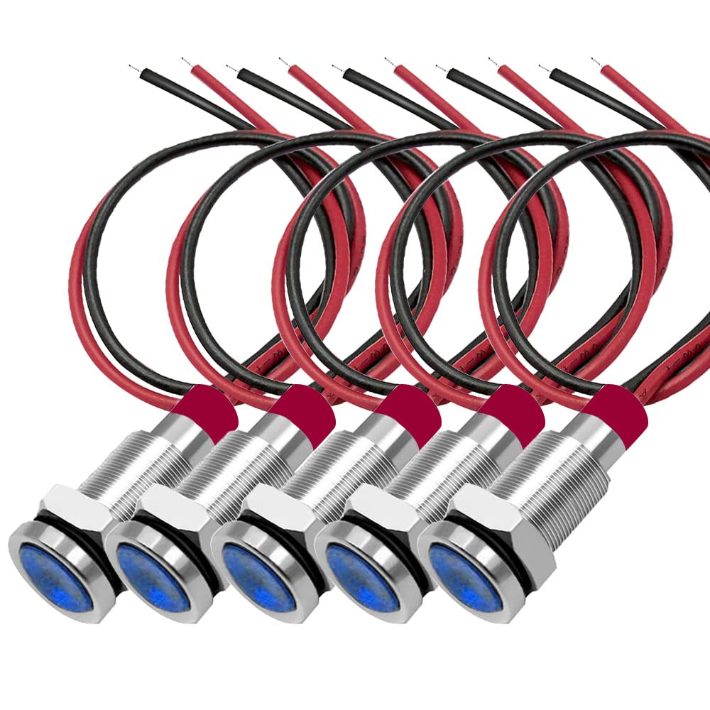 Amazon.com: Gebildet 10mm 3V-4.5V-5V-6V-7.5V-9VDC Waterproof Signal ...