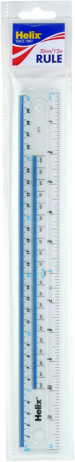 Helix 12 inch 30cm Steel Ruler : Amazon.co.uk: DIY & Tools