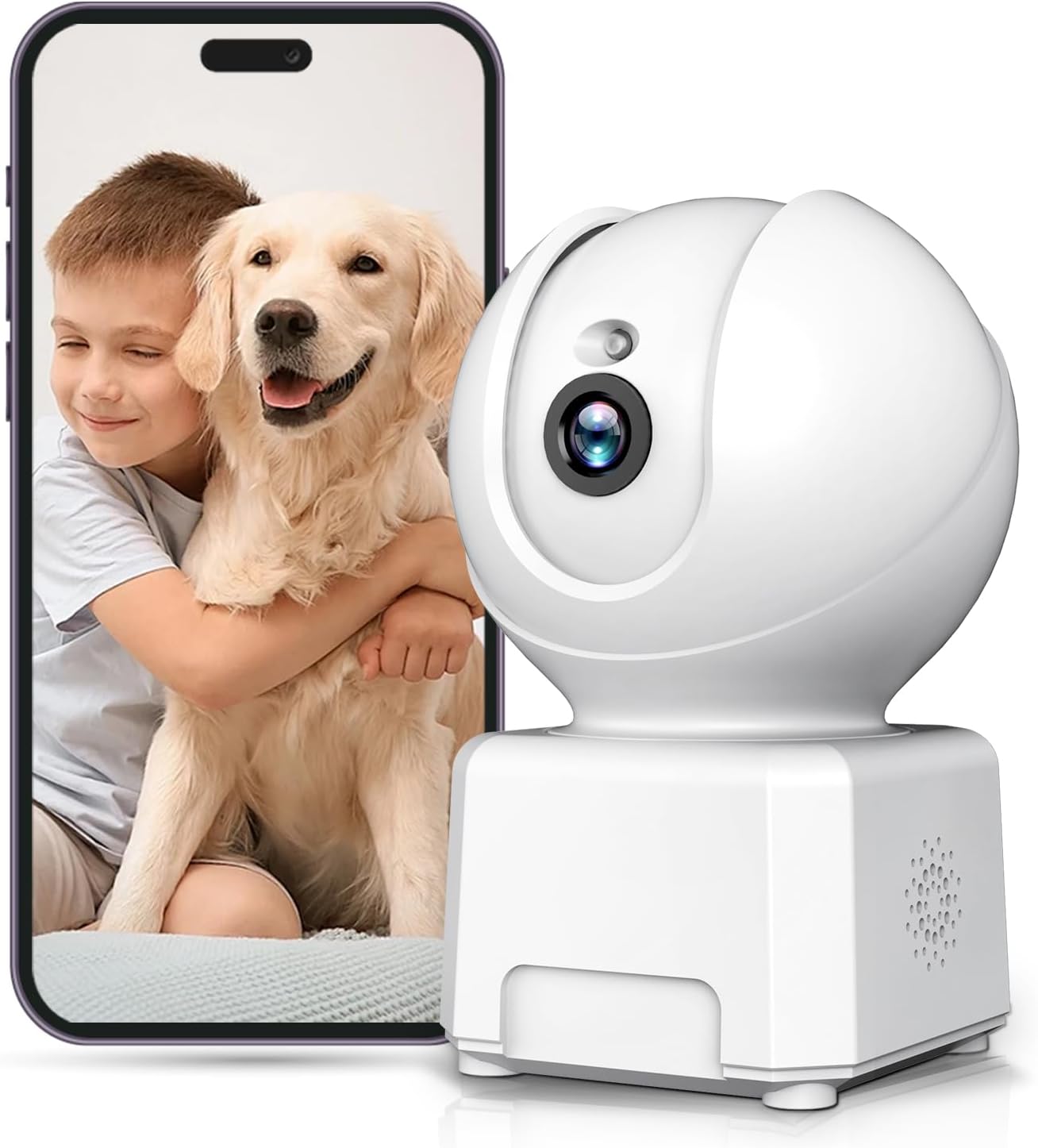 Amazon.com: RichLanton Pet Camera, 2K Dog Camera with Phone App, WiFi ...