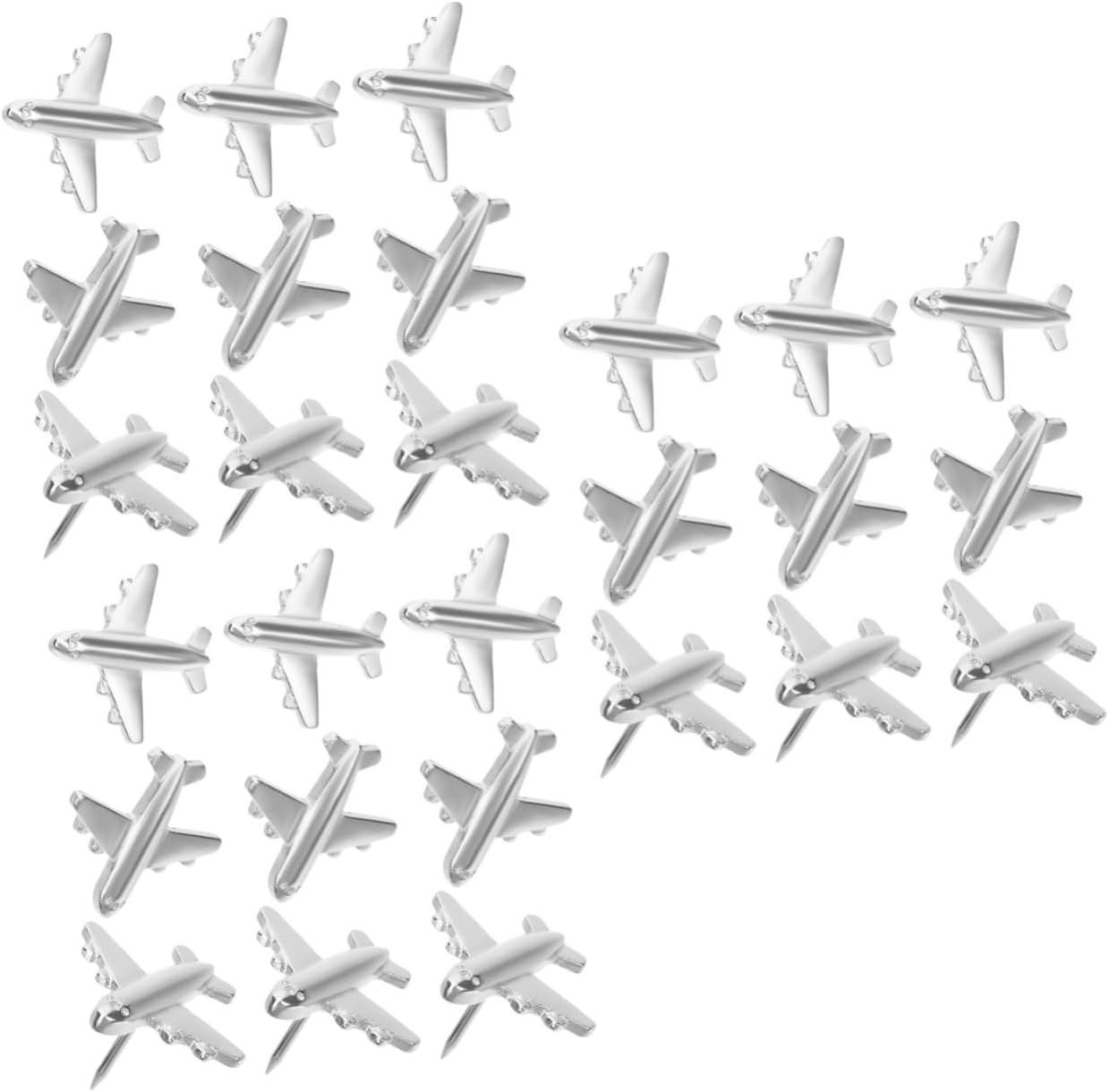 Amazon.com: 36 Pcs Aircraft Pushpin Cute Push Bulletin Pushpin White ...