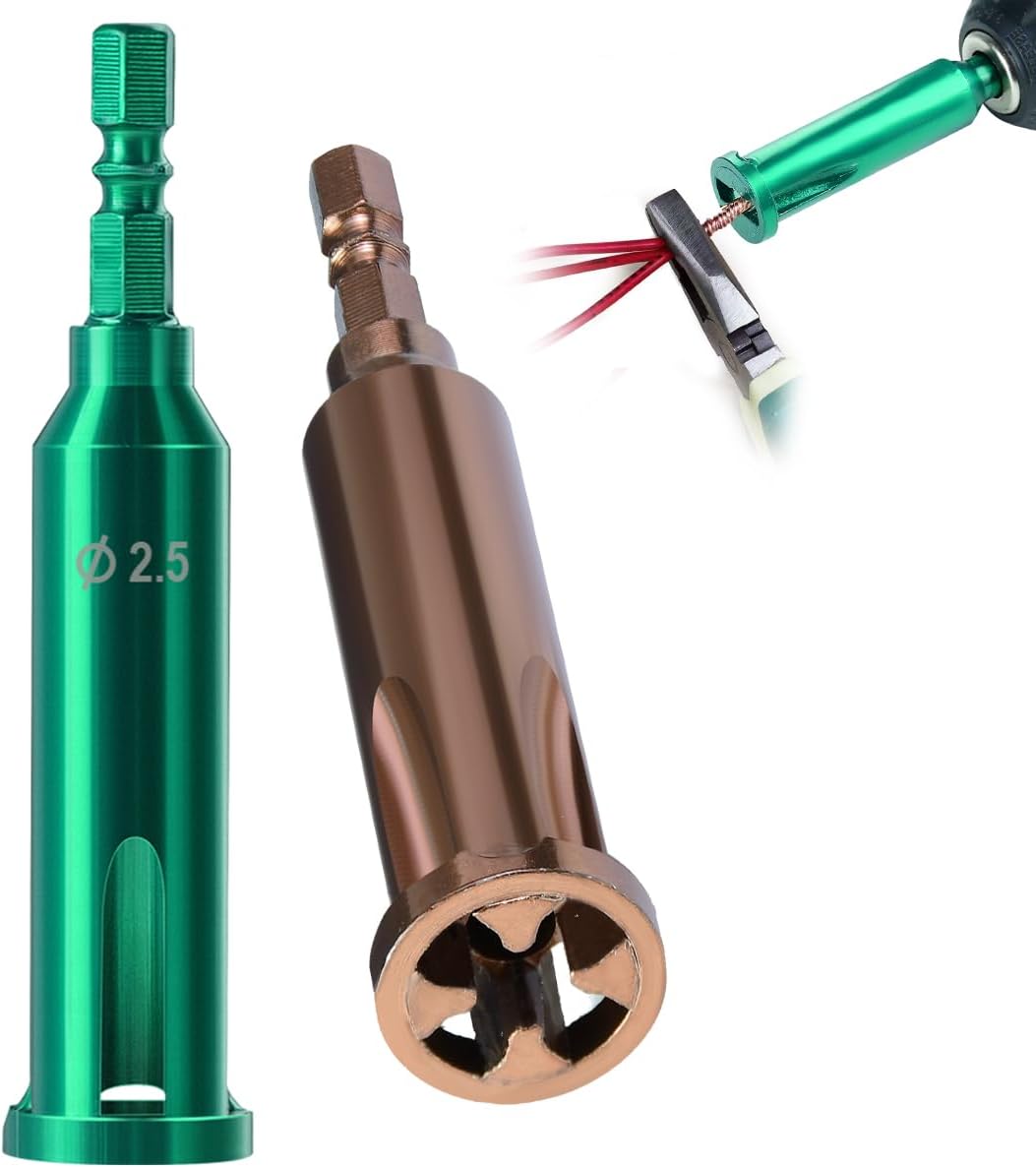 2pcs Wire Twister Tool for Drill, Wire Twisting Stripping Tools, 6mm ...