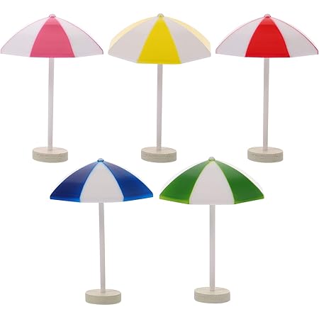 Amazon.com: Taotenish 15pcs Miniature Sun Umbrella Beach Sun Umbrella ...