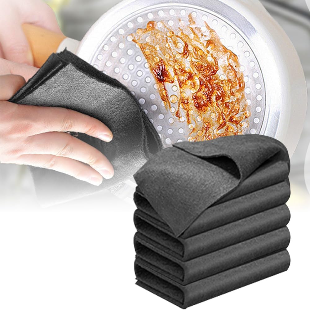Amazon.com: Poouty Thickened Magic Cleaning Cloth for Kitchen, Streak ...