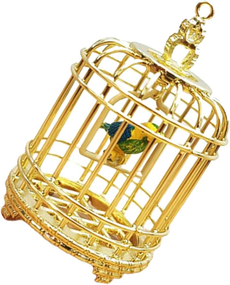 Amazon.com: Toyvian Simulated Bird Cage Decorative Bird Cage Miniature ...