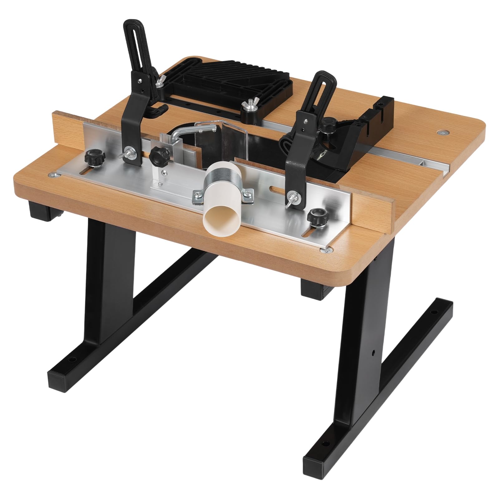 Router Table with Stand and Adjustable Backrest, 440.92 lbs Load ...
