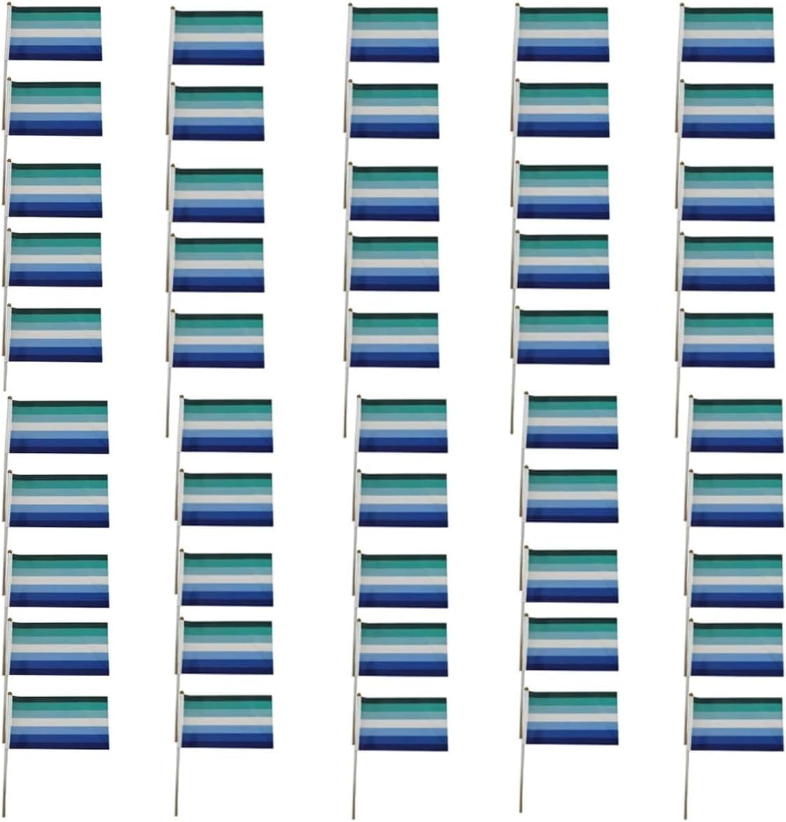 Amazon.com : MLM stick Flag, Polyester LGBTQ 14 * 21cm MLM Vincian ...