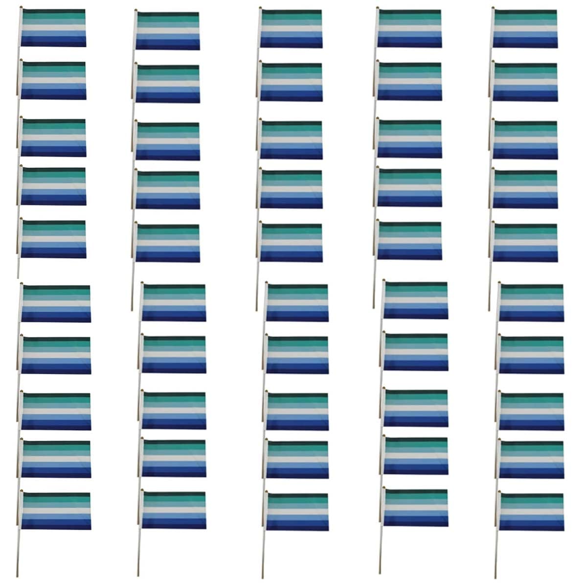 Amazon.com : MLM stick Flag, Polyester LGBTQ 14 * 21cm MLM Vincian ...